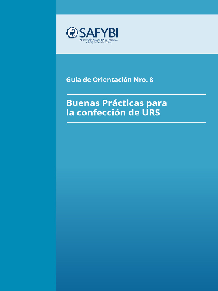 Buenas Prácticas para La Confección de Urs | PDF | Laboratorios | Diseño