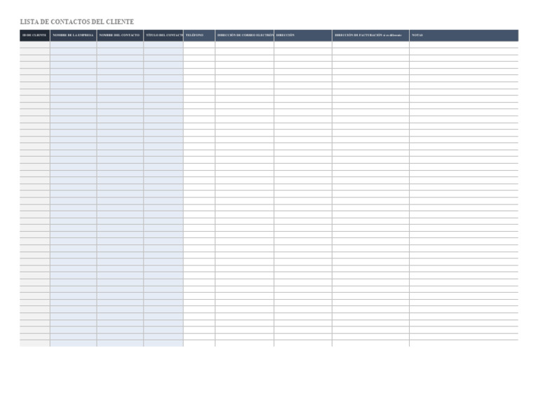 Lista de Contacto Con Clientes | PDF