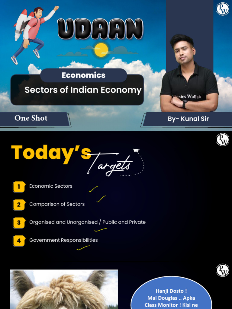 Economics - Sectors of Indian Economy - Class Notes | PDF | Employment ...