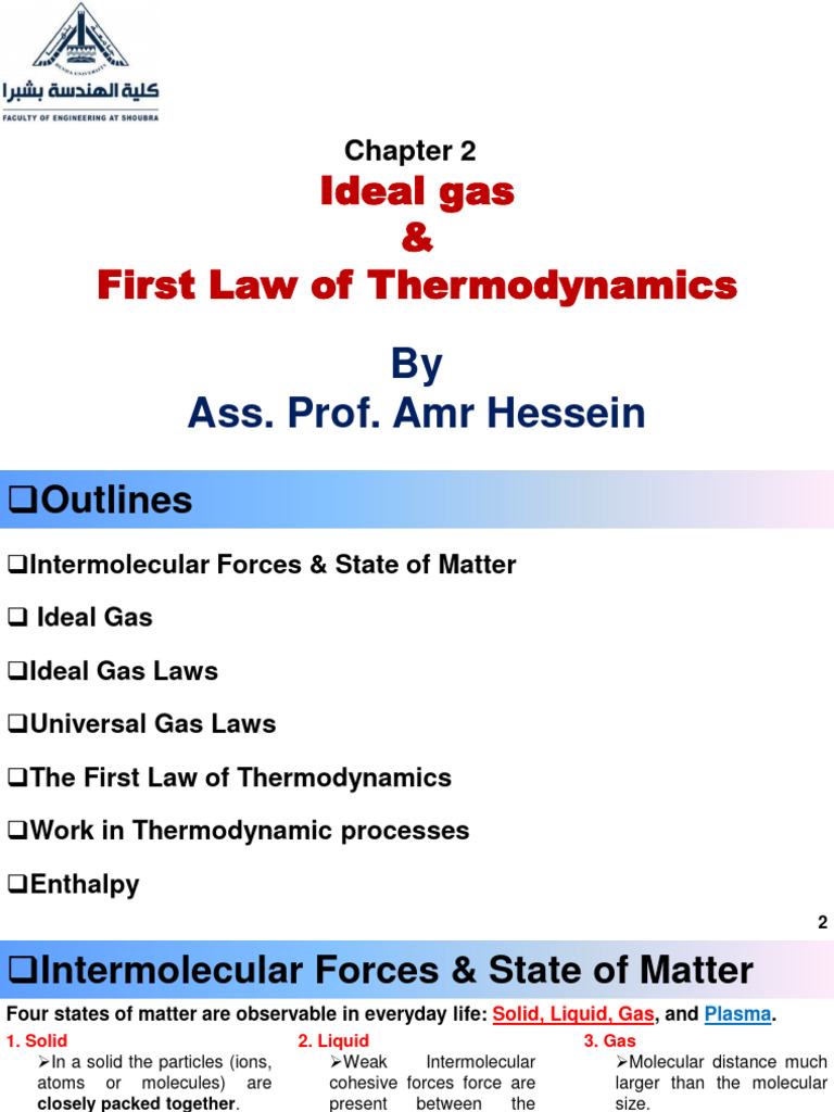Thermodynamics_ Chapter 2_lecture 1 | PDF | Gases | Liquids Thermodynamics_ Chapter 2_lecture 1 | PDF | Gases | Liquids
