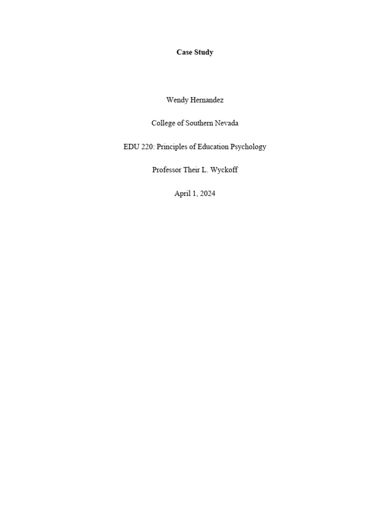 Annotated-Wendy 27s 20case 20study 202024 | PDF | Human Development ...