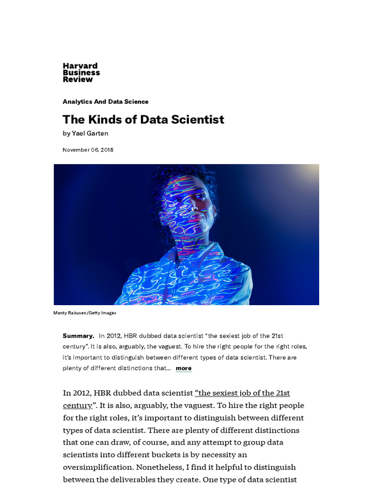 The Kinds of Data Scientist | PDF | Data Science | Data