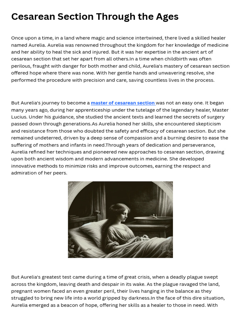 Cesarean Section Through The Ages | PDF | Caesarean Section | Hope