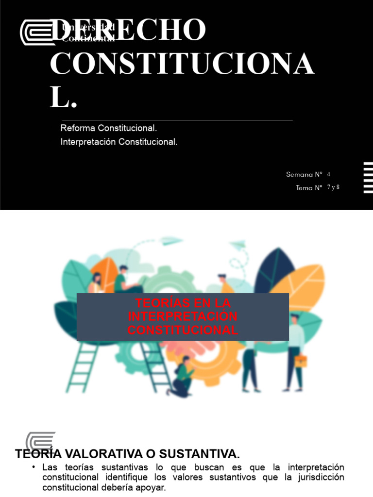 Semana 8 - Interpretación de La Constitución | PDF | Constitución | Juez