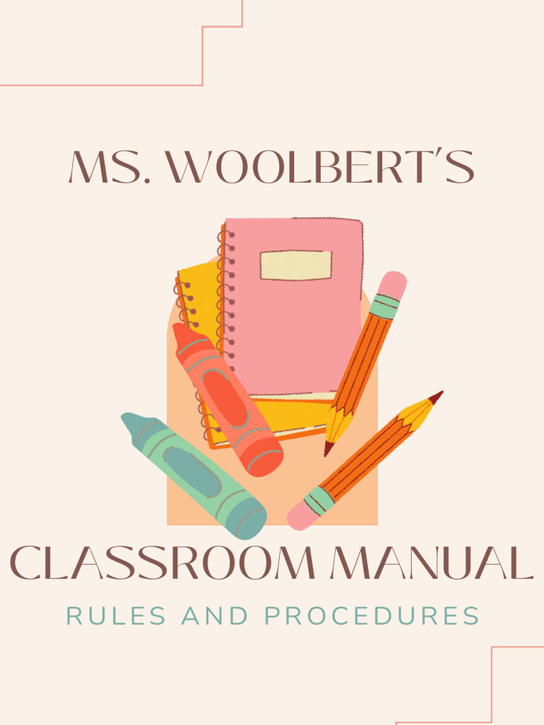 Rules and Procedures Manual-Jw | PDF | Classroom
