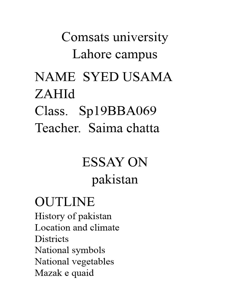 Usama | PDF | Pakistan | Muhammad Ali Jinnah