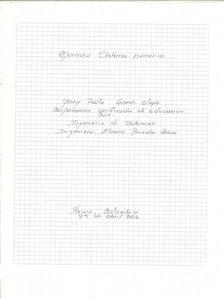 Sistema Numerico | PDF