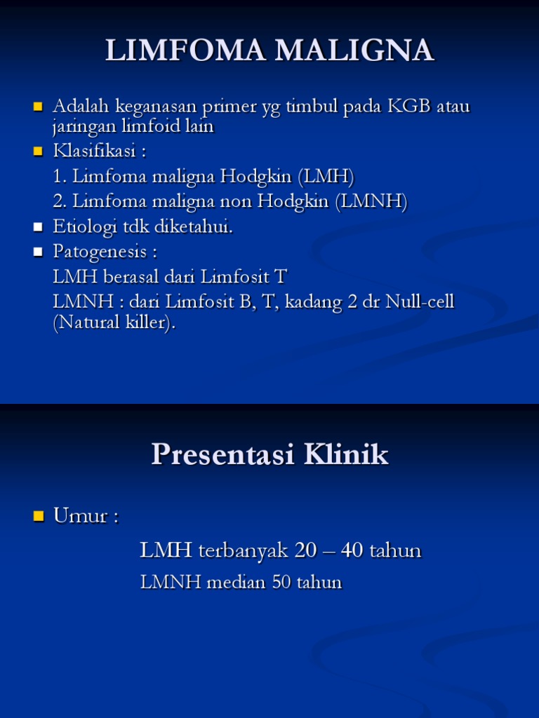 Kuliah 6, LIMFOMA MALIGNA | PDF | Pengembangan Diri