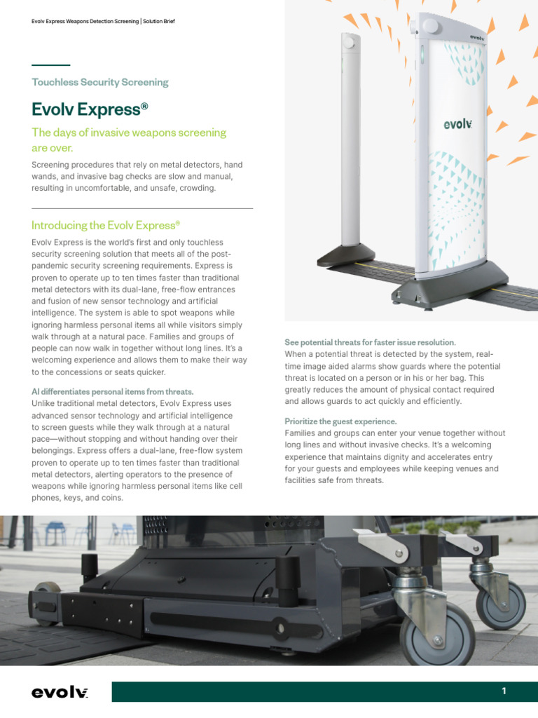 Evolv Express Solution Brief | PDF | Artificial Intelligence ...