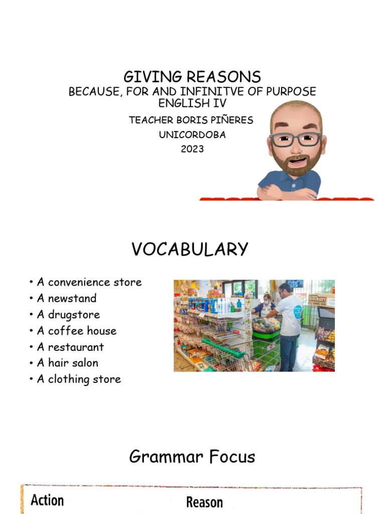 Reasons and Purpose in English IV | PDF