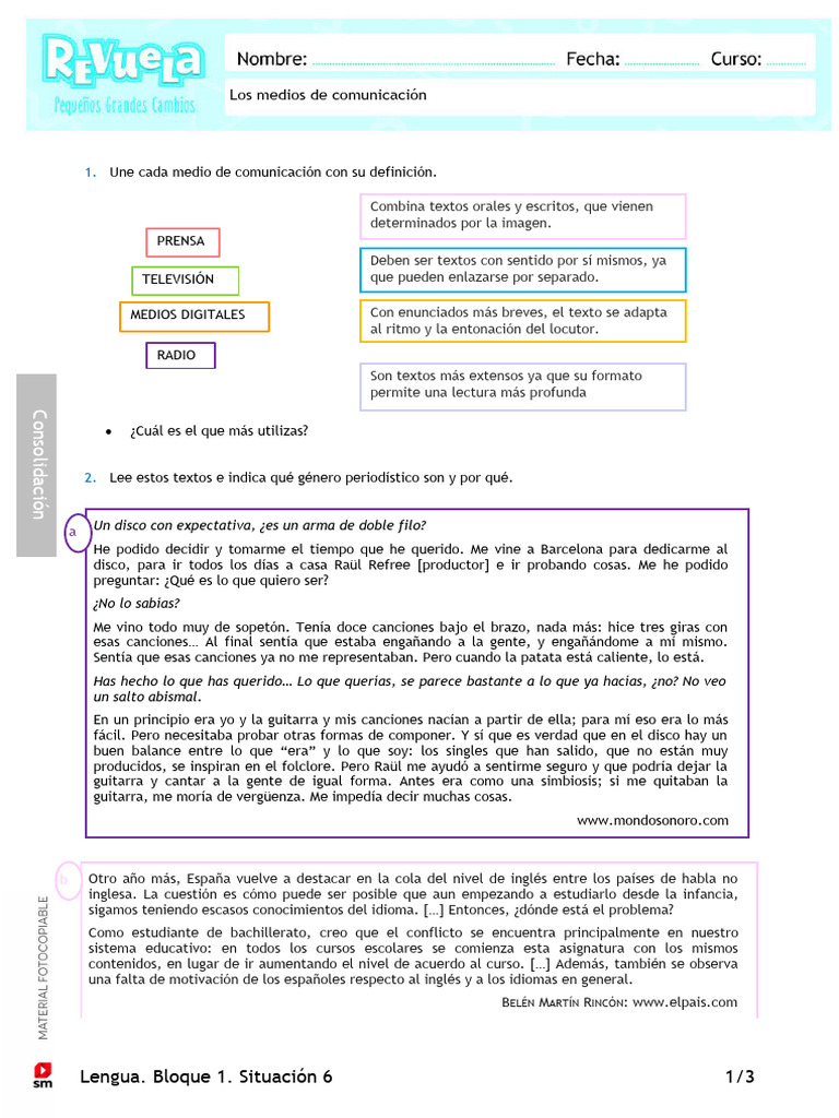 1.5 Ficha Consolidación | PDF