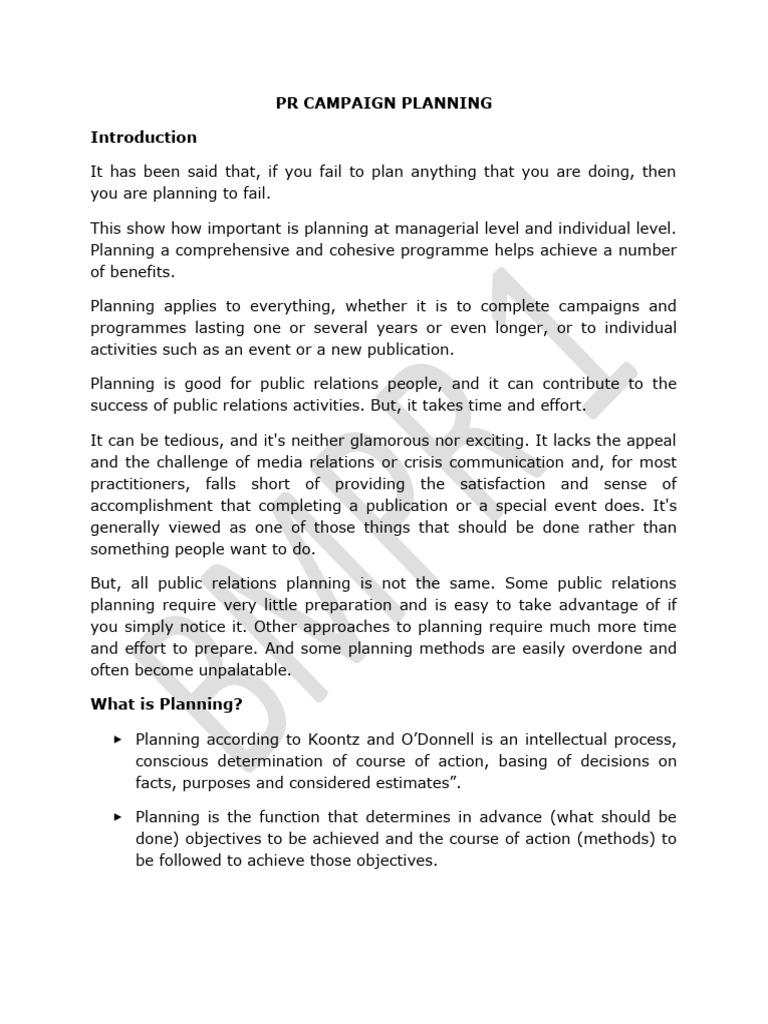 Why Planning Is Important | Download Free PDF | Business | Social ...