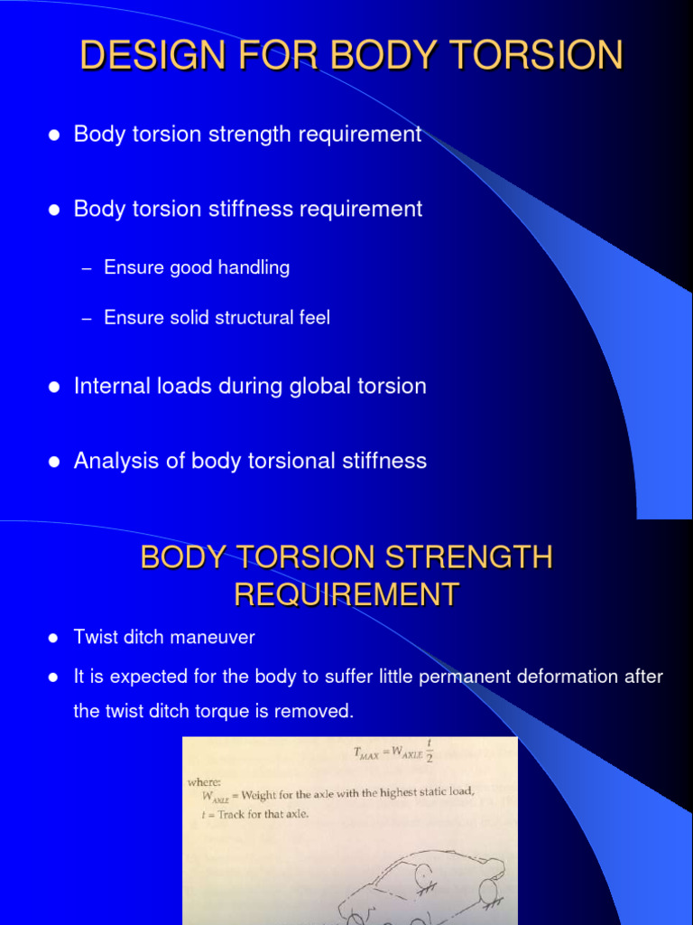 Class 8 - Design For Body Torsion | Download Free PDF | Stiffness ...