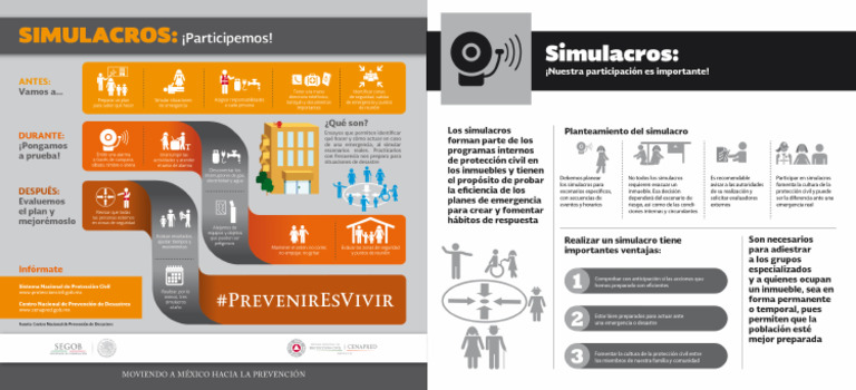 Infografia Simulacros | PDF