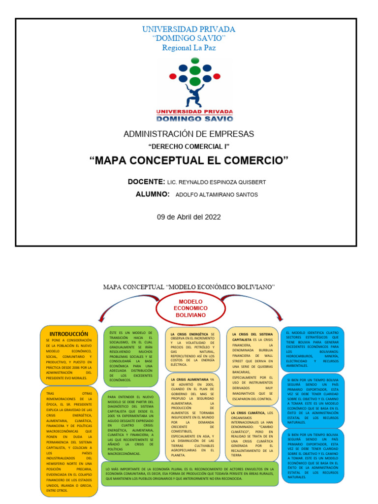 Mapa Mental 1 | PDF | Capitalismo | Bolivia