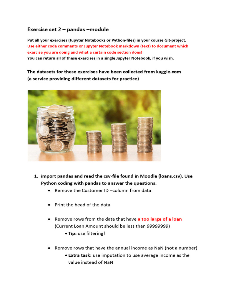 Exercises 2 | Download Free PDF | Comma Separated Values