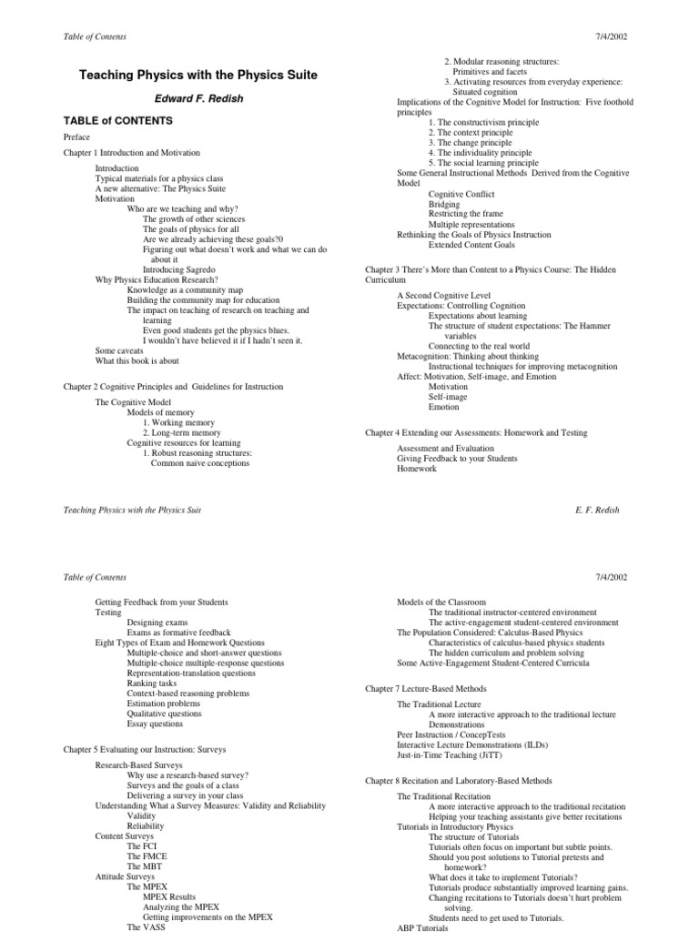 Teaching Physics With The Physics Suite | PDF | Cognitive Science | Behavior Modification