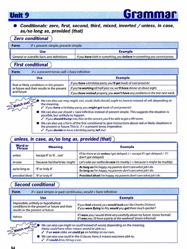 b2 9 Conditionals | PDF