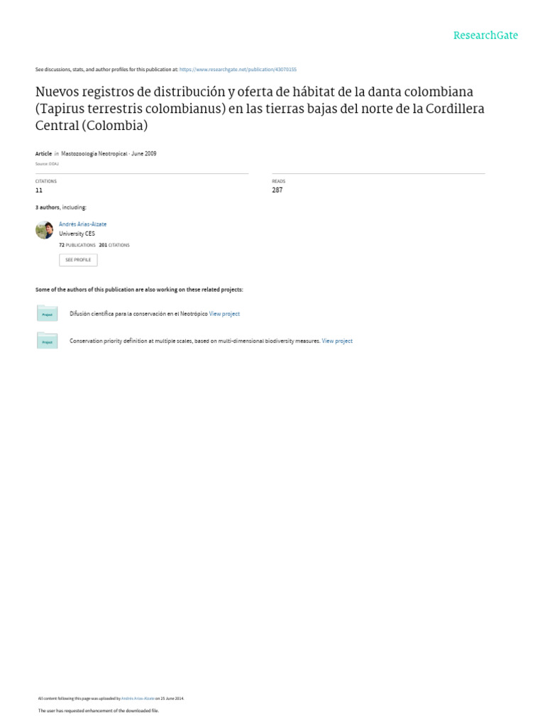 Danta | PDF | Ciencias de la Tierra | Entorno natural