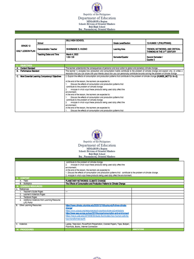 Lesson Plan With KRA | PDF | Learning | Constructivism (Philosophy Of ...