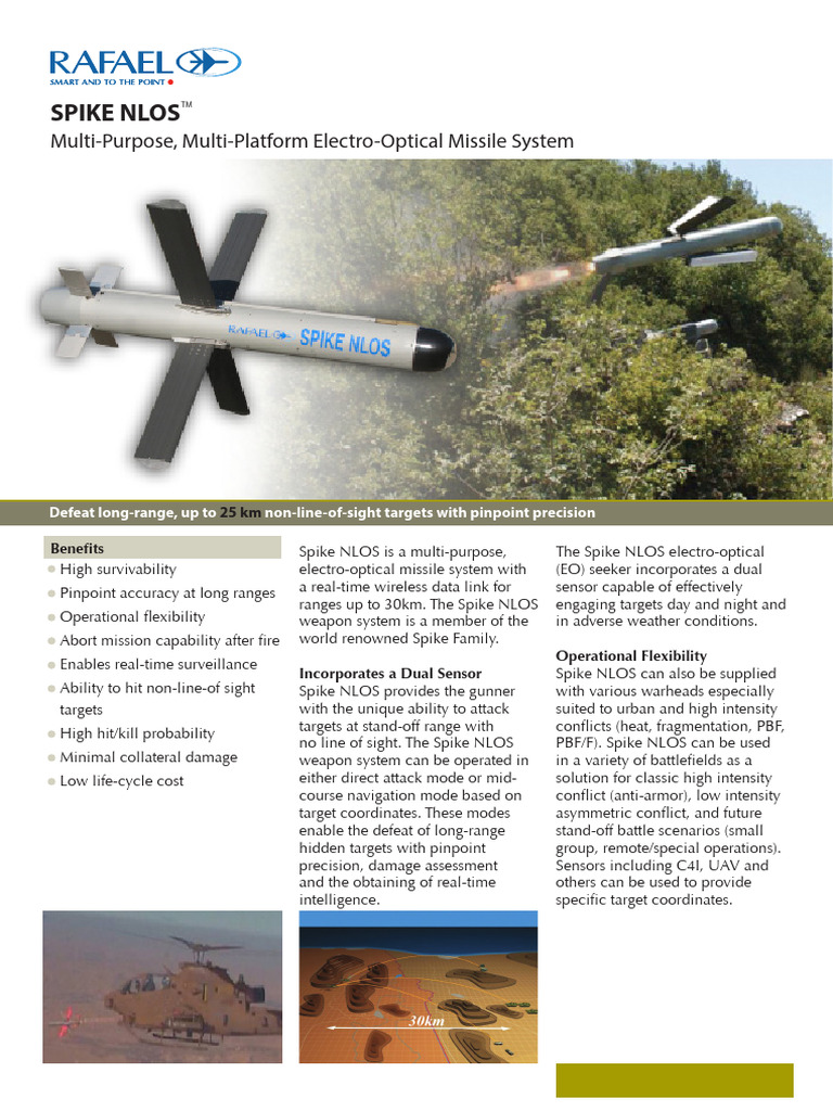 Rafael Spike NLOS | PDF | Missile Types | Missile
