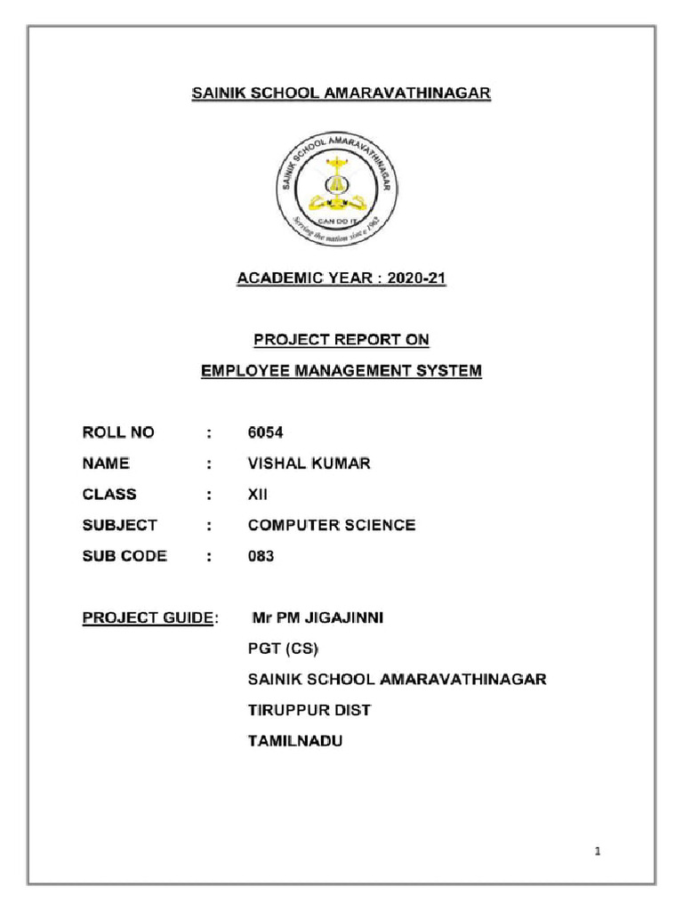 Employee Management System | PDF