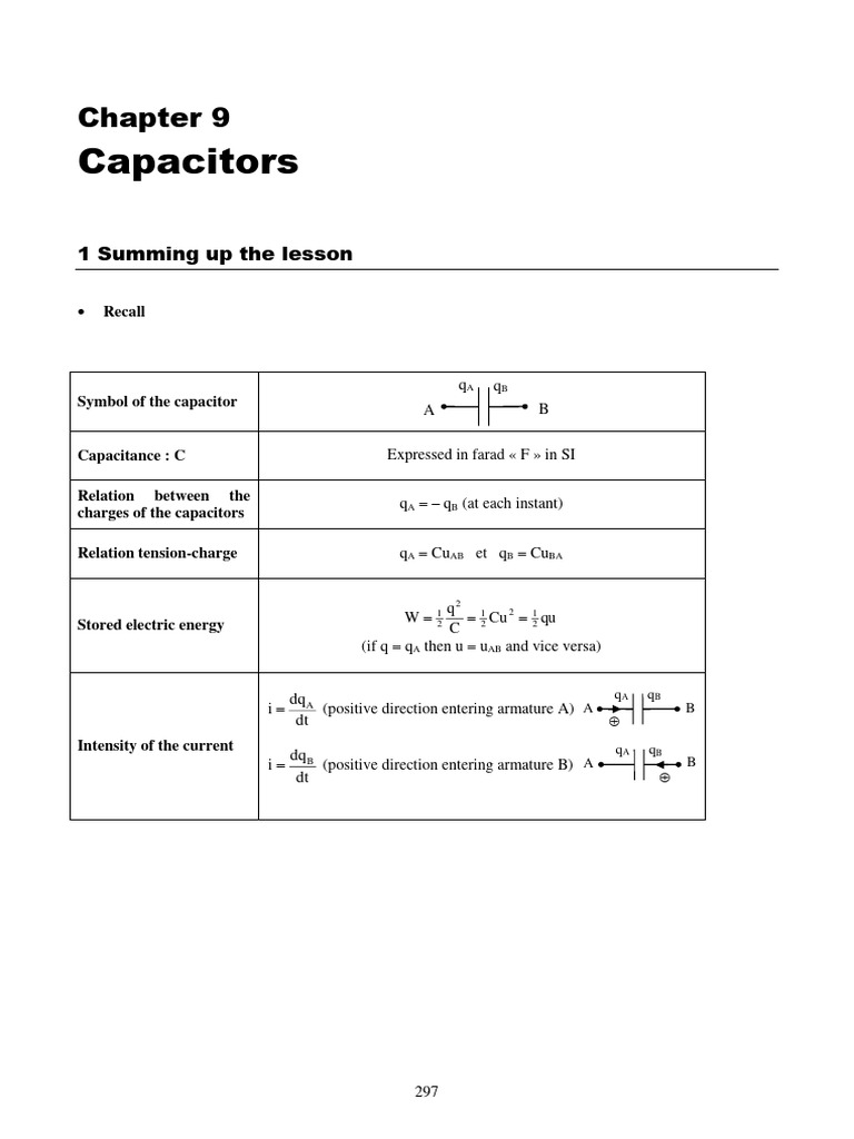 9 Capacitor | PDF | Capacitor | Electrical Network