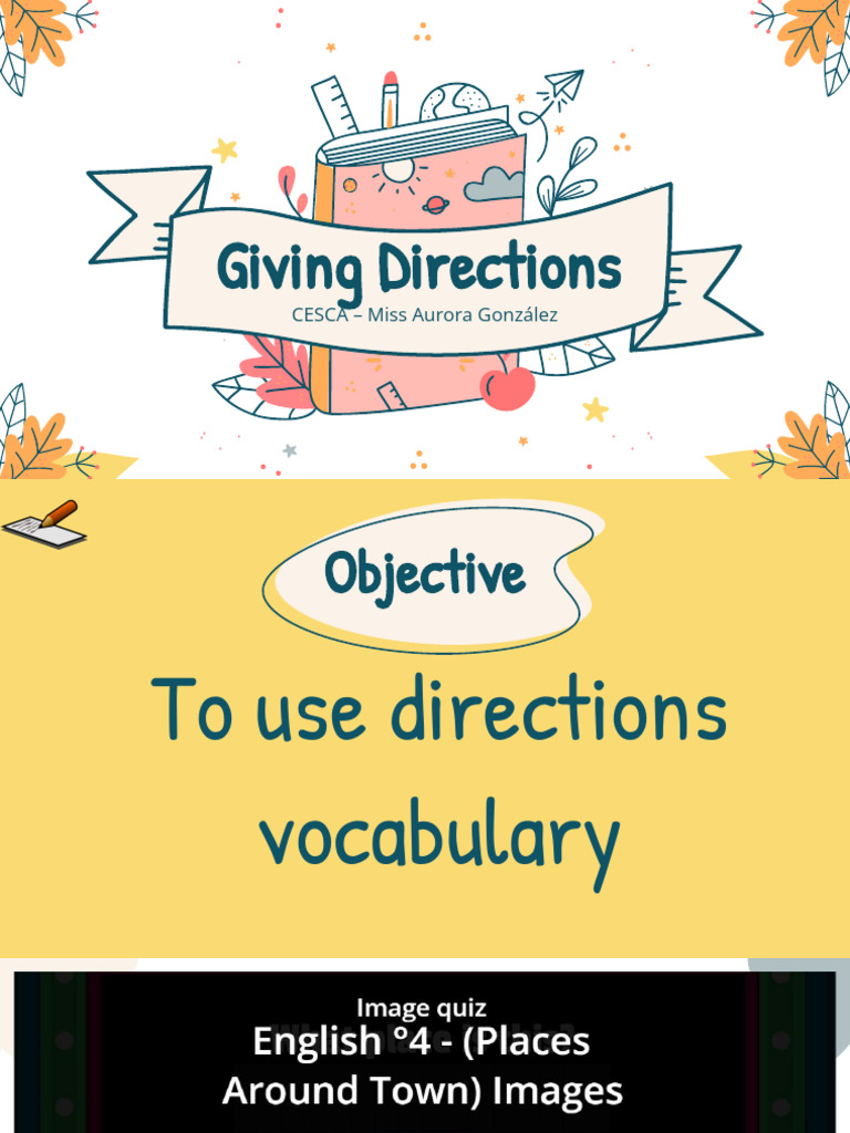 Directions for ESL Learners | PDF