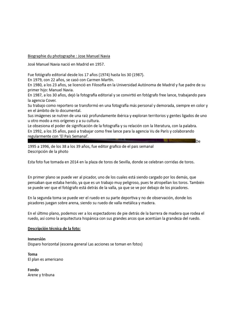 José Manuel Navia La Corrida | PDF