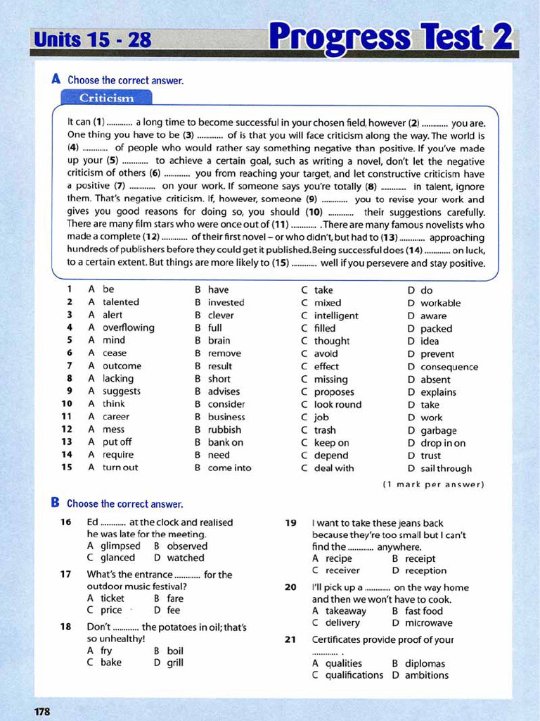 B2-Test 2 (15-28) | PDF