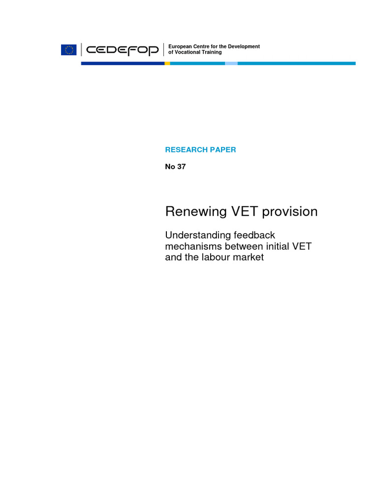 Cedefop 2013 (Read Chapter 3) | PDF | Vocational Education | Market (Economics)