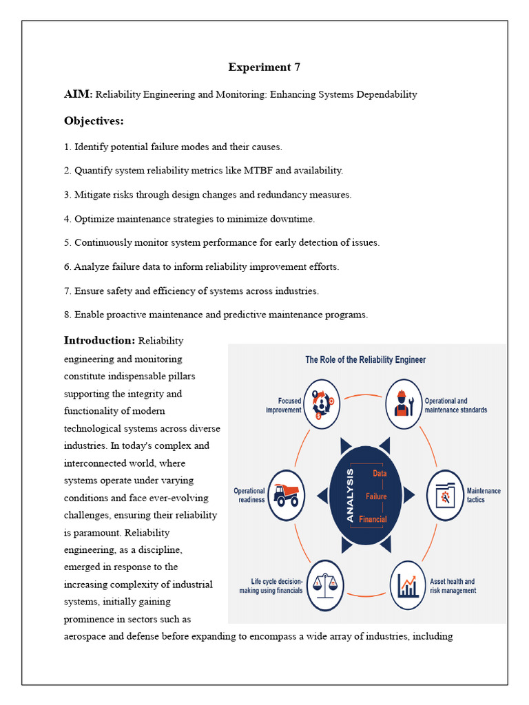 RMCM Exp 7 | PDF | Reliability Engineering | Engineering