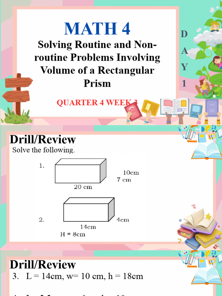 Math Q4 W3 | PDF | Volume | Chart