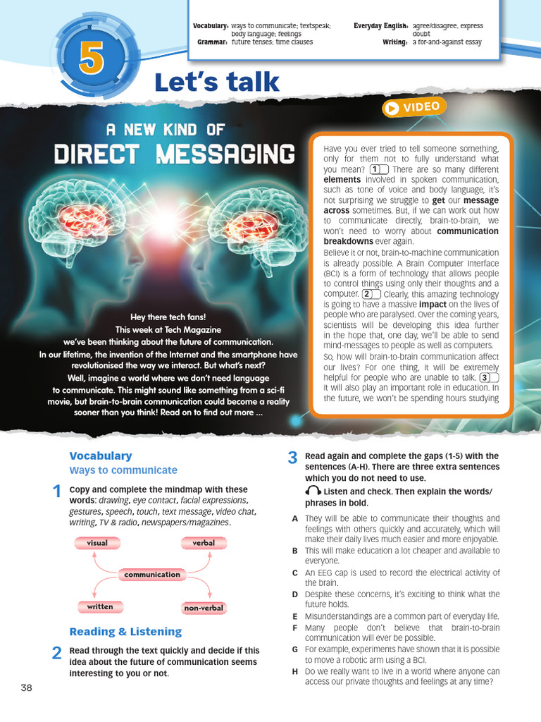 New Enterprise B1+ Sample Unit Guide | PDF | Communication | Nonverbal ...