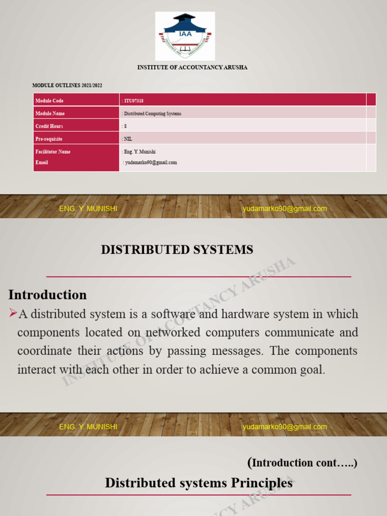 Introduction To Distributed Computing System | PDF | Computer Cluster | Distributed Computing