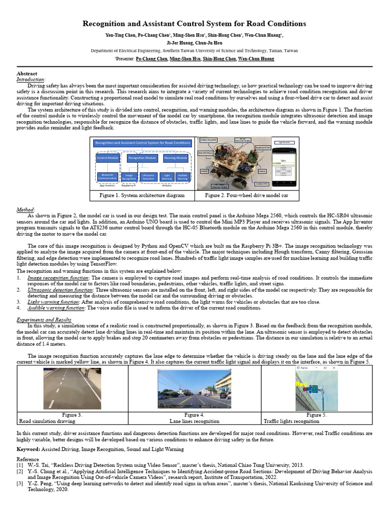 Assistant Control System For Road Conditions | PDF | Computer Vision ...