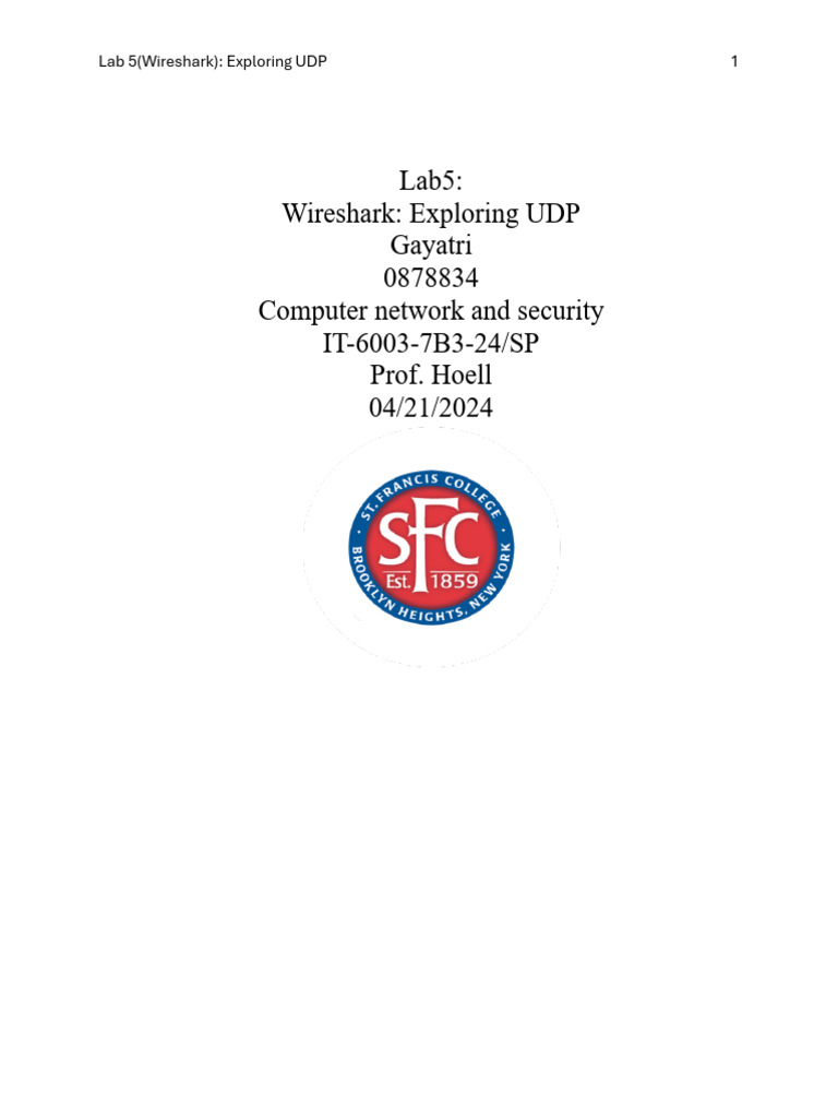 Lab 5 Udp Pdf 