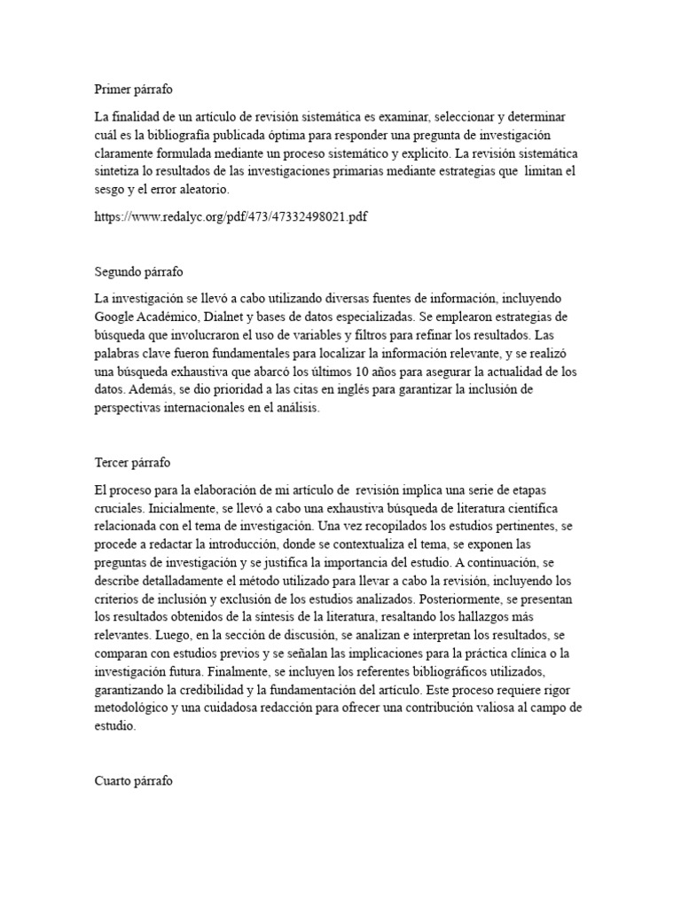 Guía para Artículo de Revisión Sistemática | PDF | Cognición | Science
