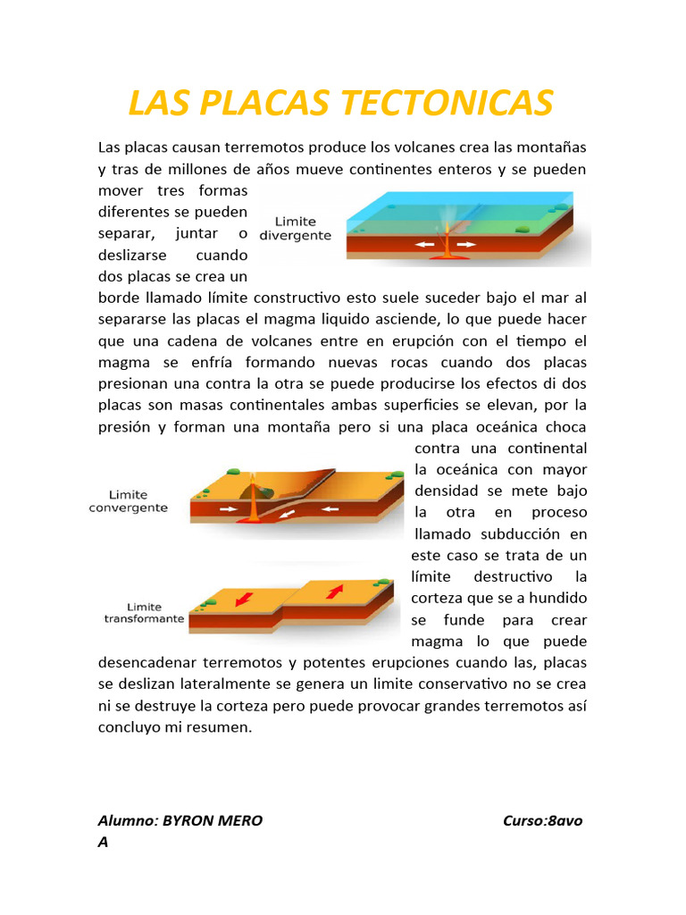 Las Placas Tectonicas | PDF