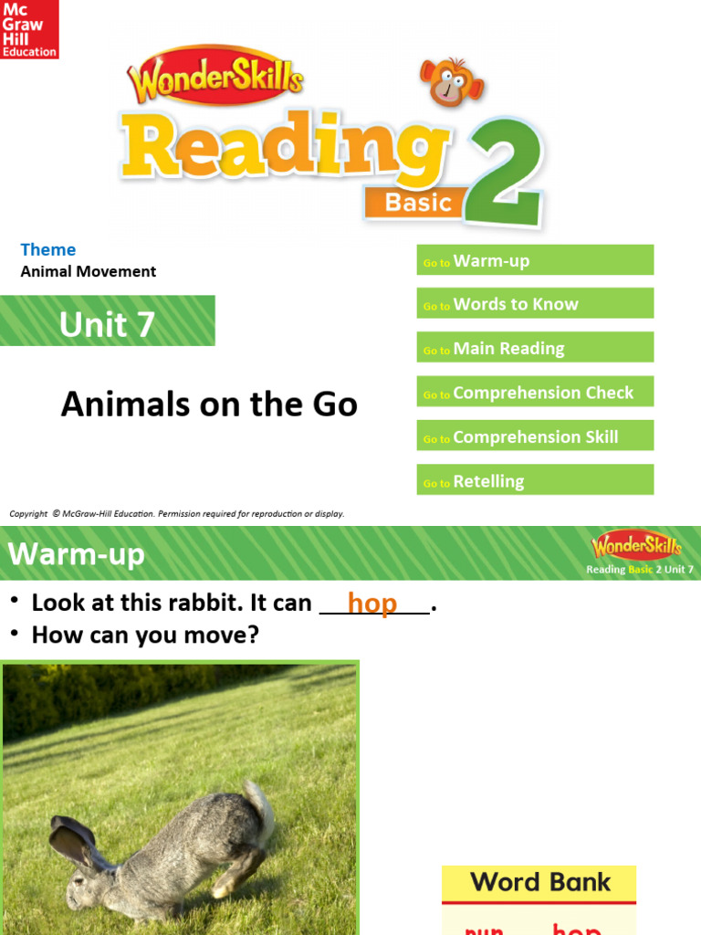 Basic 2 - Unit 7 | PDF | Zoology