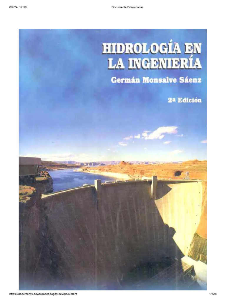 Hidrologia Monsalve | PDF | Hidrología | Agua