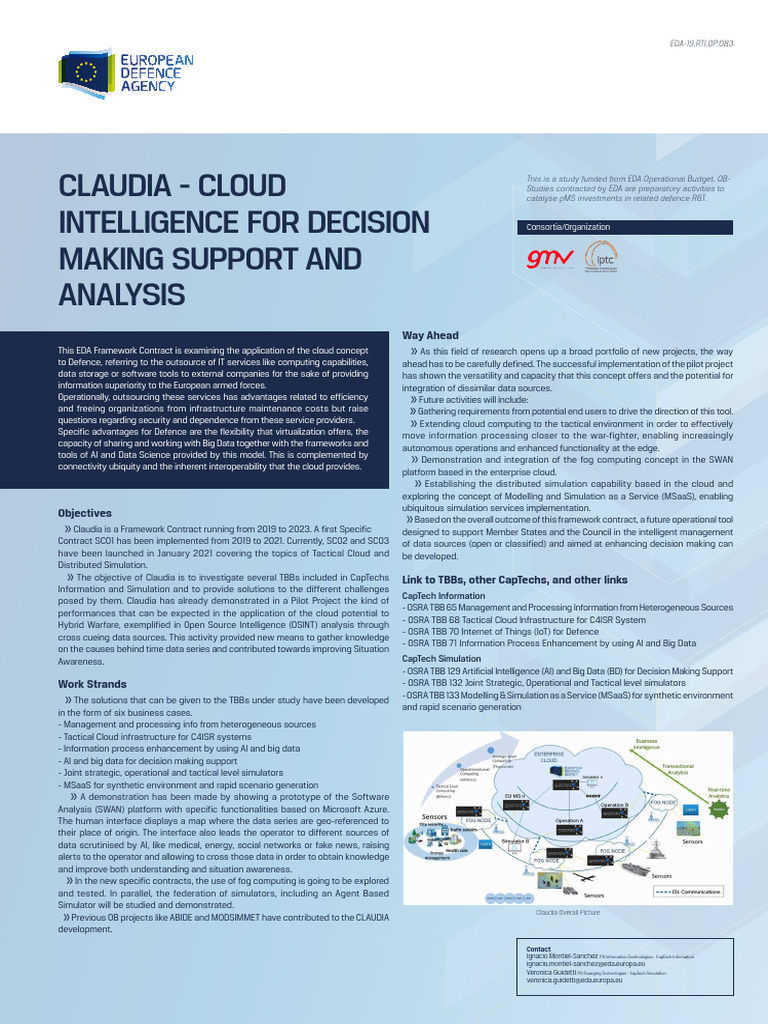 7 - Claudia - Cloud Intelligence For Decision Making Support and Analysis | PDF | Cloud ...