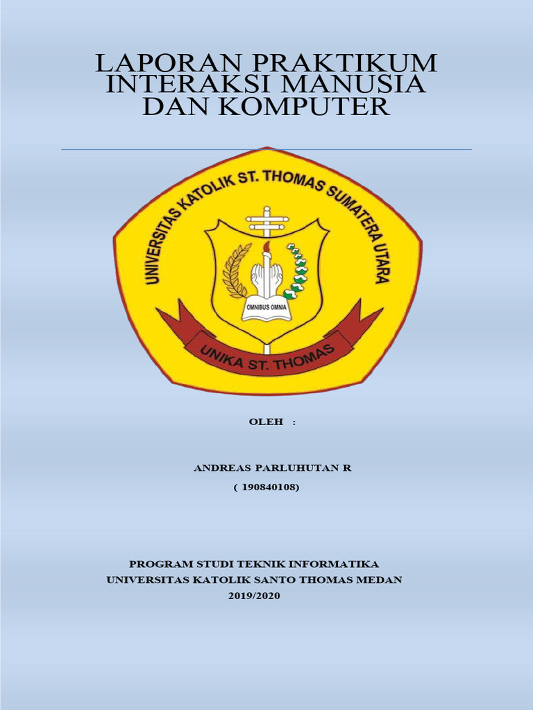 Laporan Praktikum Interaksi Manusia Dan Komputer | Download Free PDF | Image Processing | Visual ...