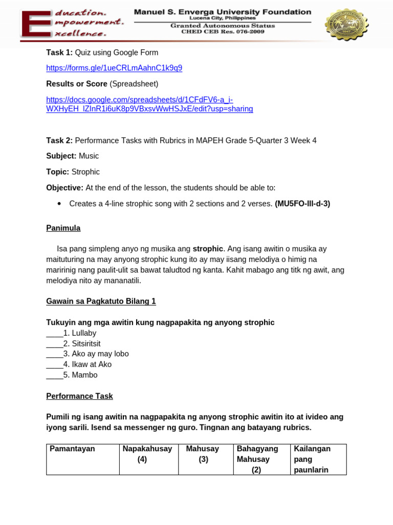 Create An Assessment Tools-Panganiban Nikka | PDF