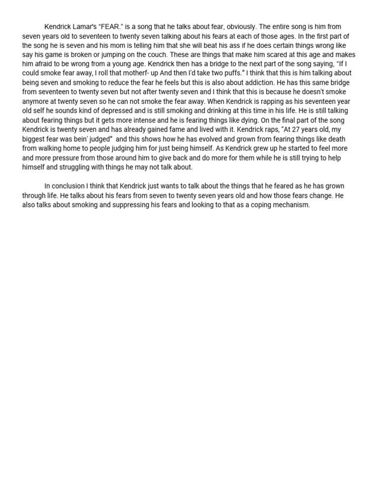 Kendrick Lamar 1 | PDF