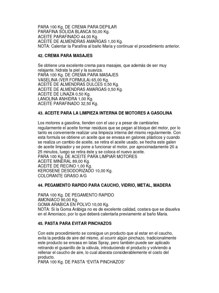 Formulas para La Elaboraci N de Productos Industriales-15 | PDF
