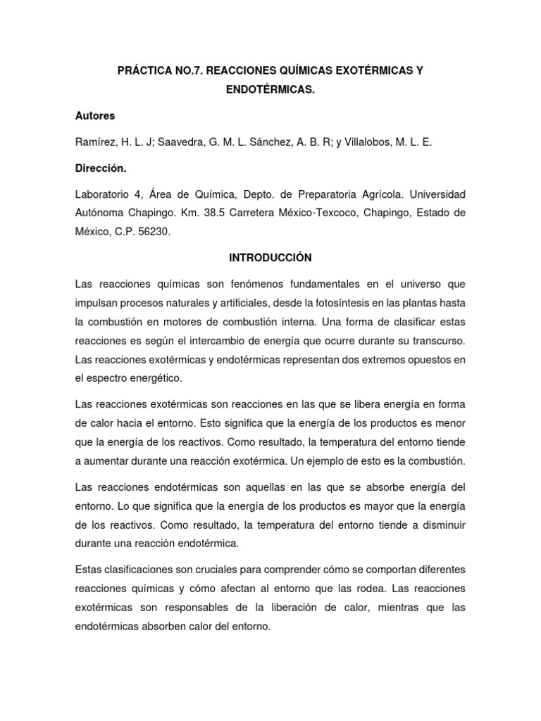 Reporte Previo de La Practica 7 | PDF | Termodinámica | Entalpía