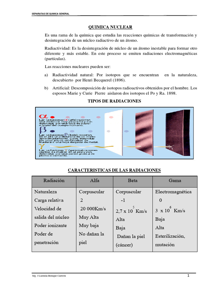 Quimica Nuclear - 24 | PDF | Desintegración radioactiva | Física nuclear