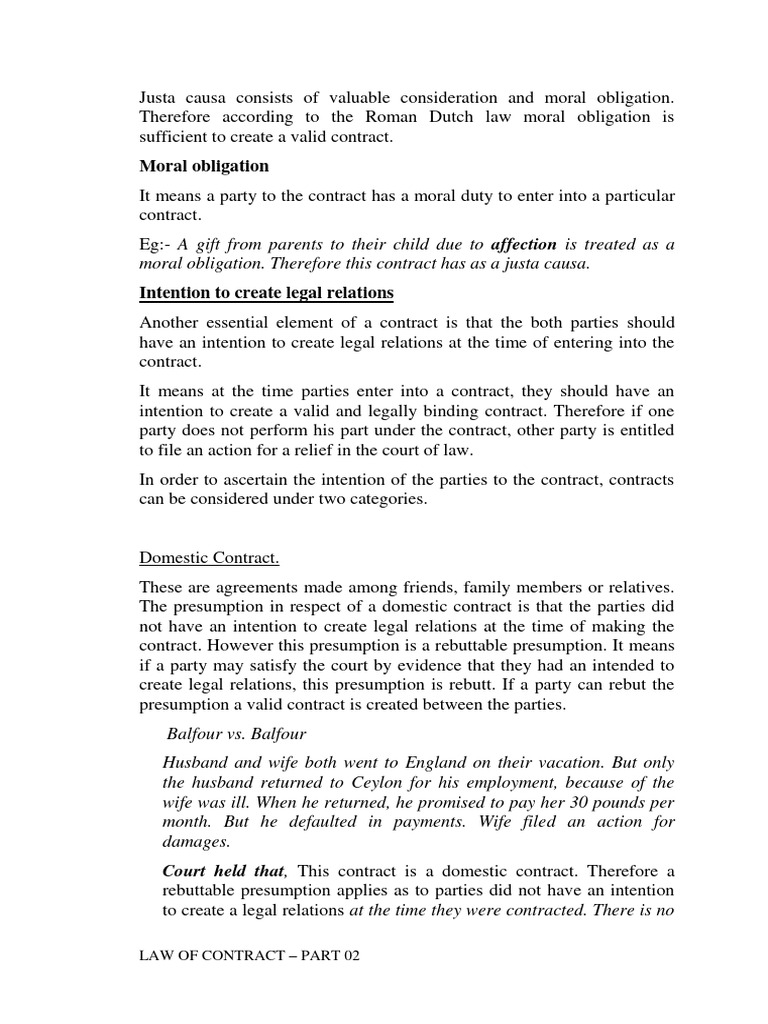 Law of Contract | PDF | Civil Law (Legal System) | Business Law