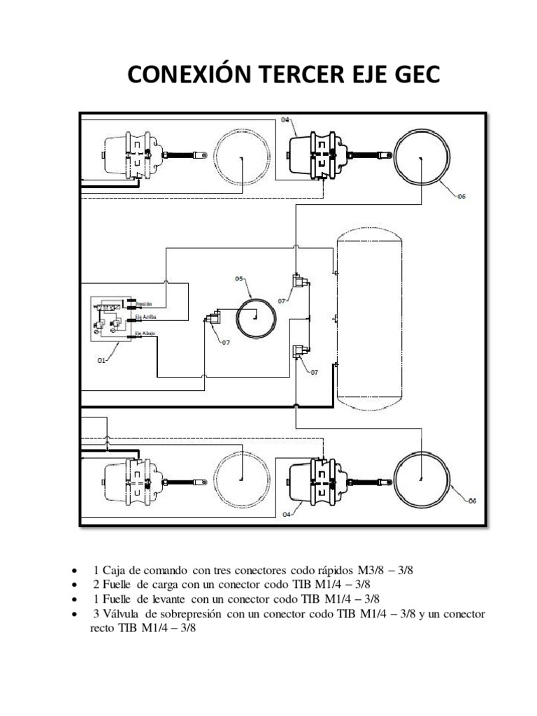Plano Conexion Tercer Eje Gec | PDF
